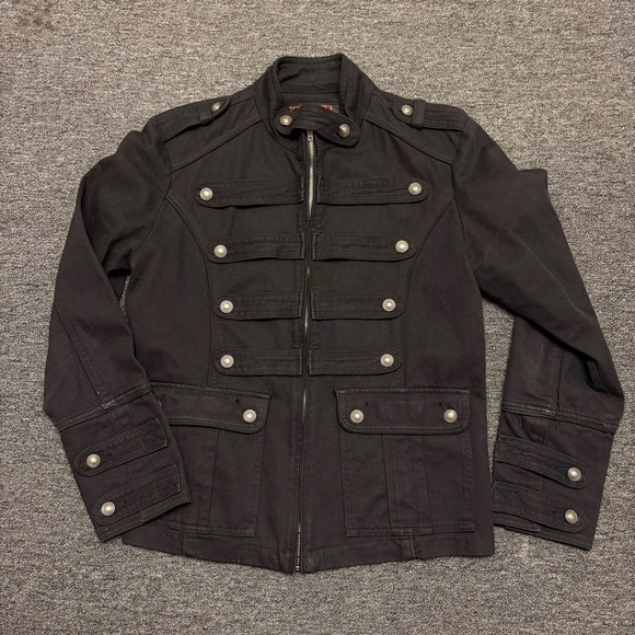 Tripp nyc | Jackets & Coats | Tripp Nyc Jacket Band Military Skull Punk ...